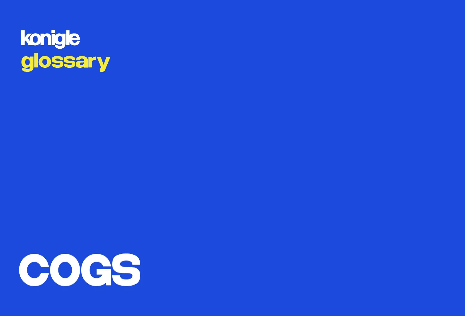 COGS Definition