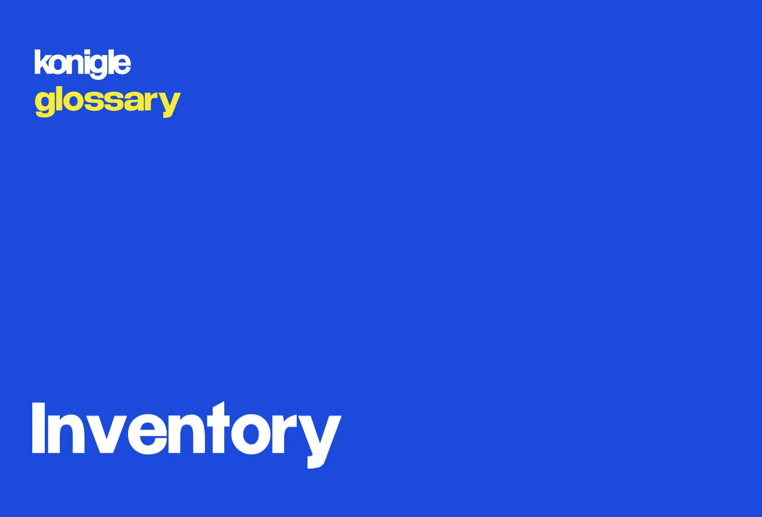 What Is Inventory? Definition, Types, and Examples