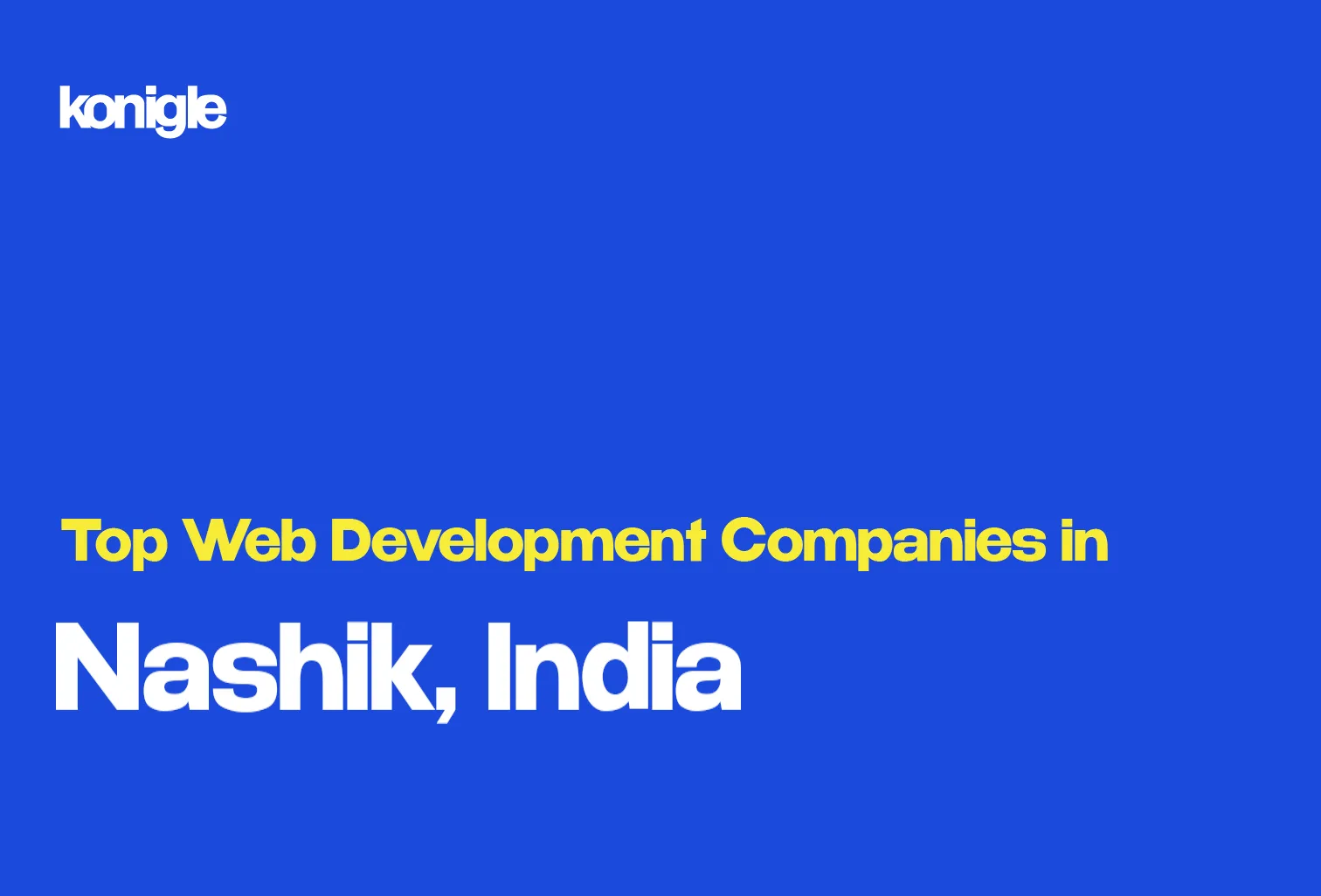 Top 15 Web development companies in Nashik, India