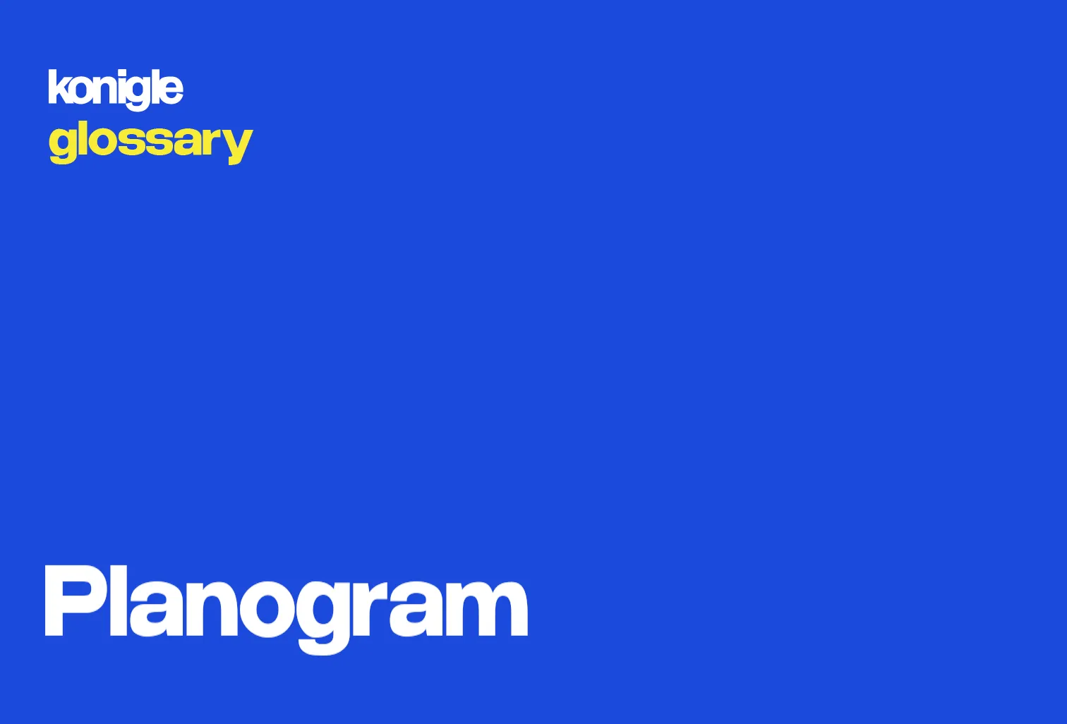 Planogram Definition