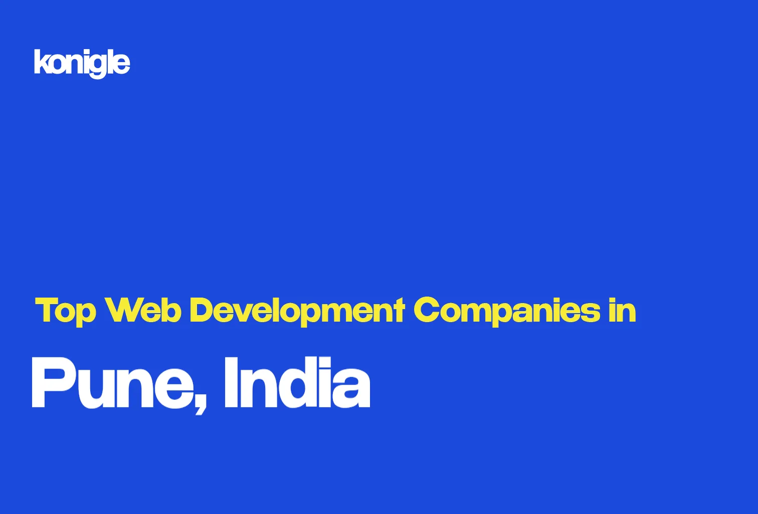 Top 15 Web development companies in Pune, India