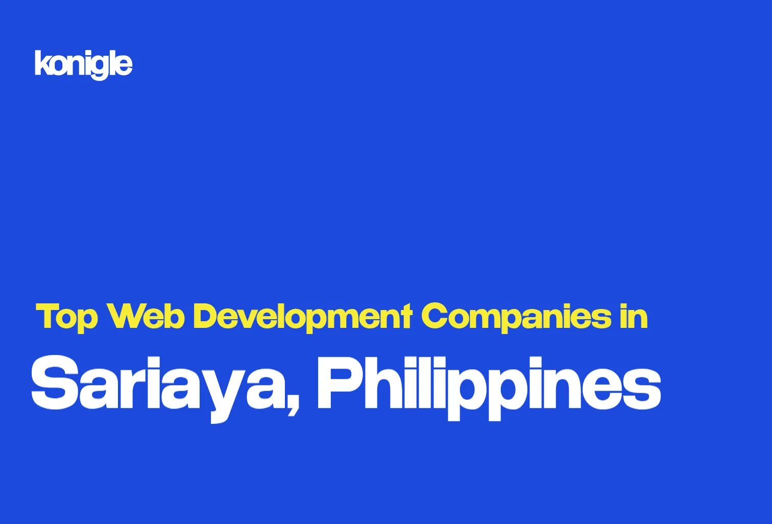 Top 3 Web development companies in Sariaya, Philippines