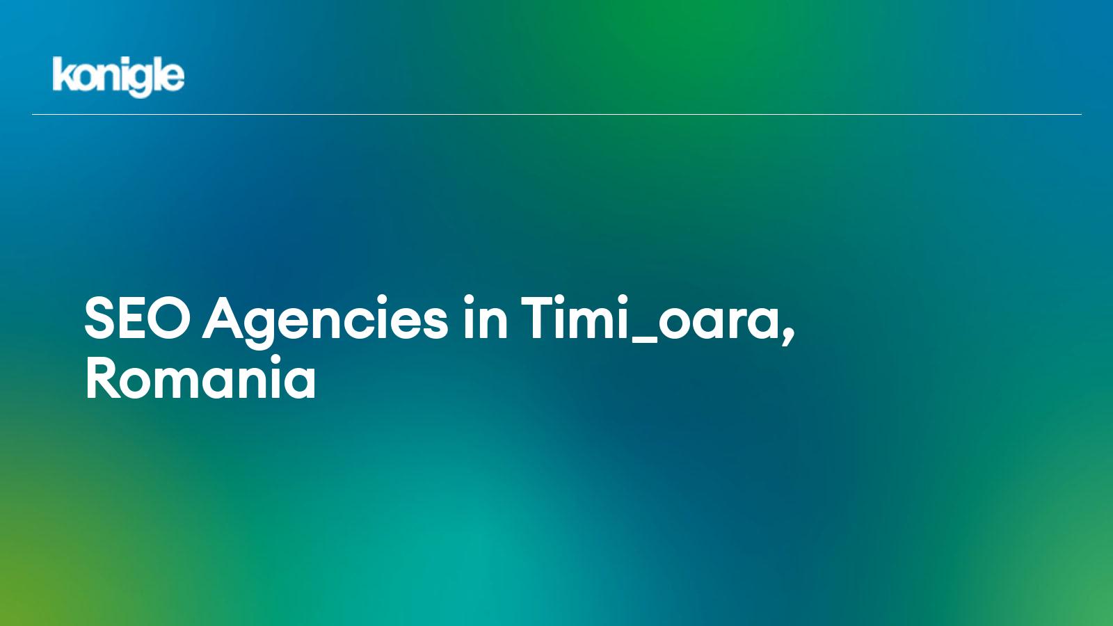 Top 10 SEO Agencies in Timi_oara, Romania for the Year 2024